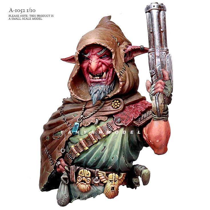 โมเดลฟิกเกอร์เรซิ่น 1/10 Orc Assassin Bust Soldier White A-1052 HGIP ...