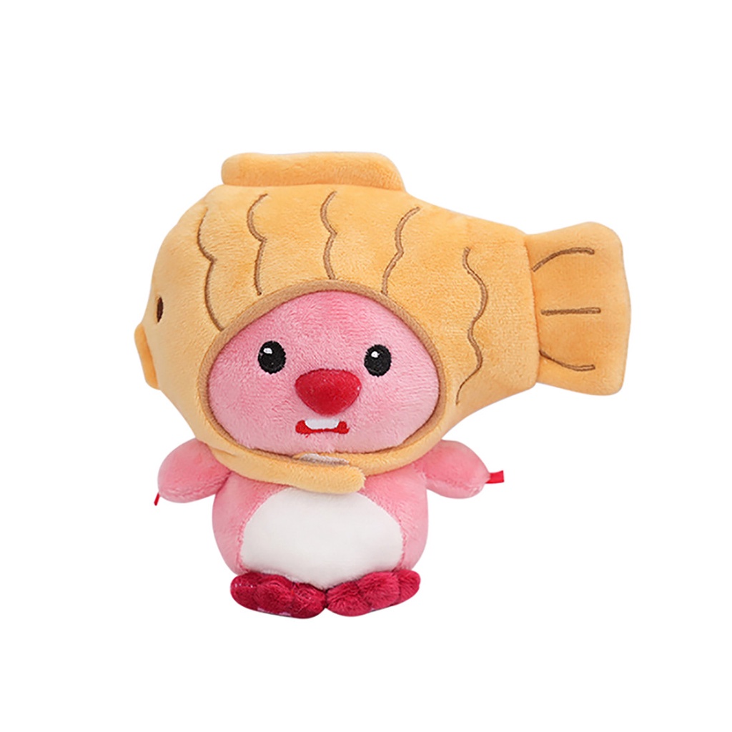 พวงกุญแจ จี้ตุ๊กตายัดไส้ Beaver Loopy น่ารัก สีแดง ของเล่นยอดนิยม ...