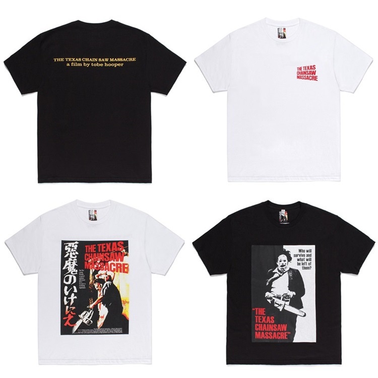 ความร้อน YNNV GUILTY PARTIES TIGER Texas chainsaw demon short sleeve ...