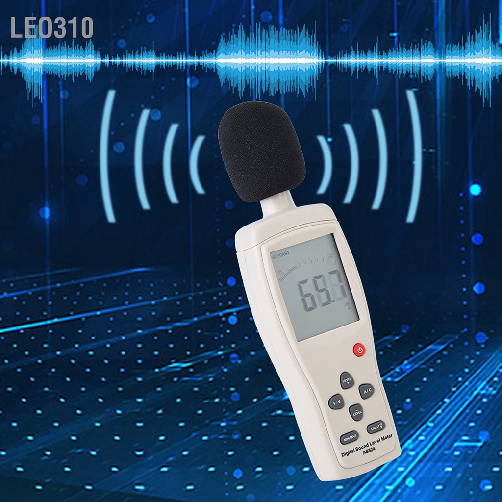 Leo310 SMART SENSOR AS824 เครื่องวัดระดับเสียงแบบดิจิตอลในตัว | Shopee ...