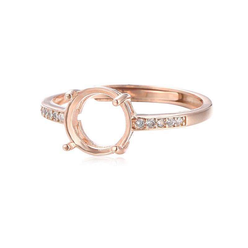 แหวนเงินแท้ S925 18K สีโรสโกลด์ สําหรับผู้ชาย และผู้หญิง 3-10 | Shopee Thailand