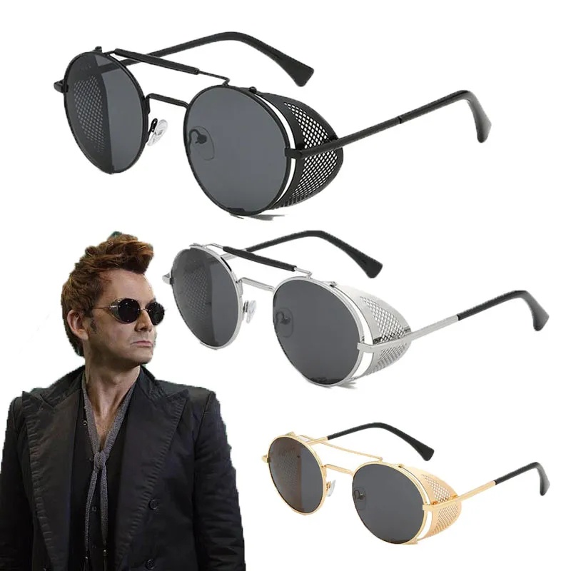 Good Omens แว่นตากันแดด คอสเพลย์ Devil Crowley David Tennant Steampunk ...