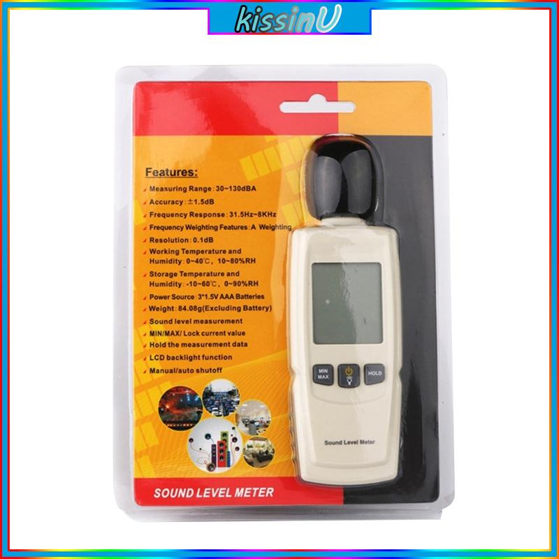 Kiss เครื่องวัดระดับเสียง dB- Meter วัดเสียงรบกวน 30-130dB | Shopee ...