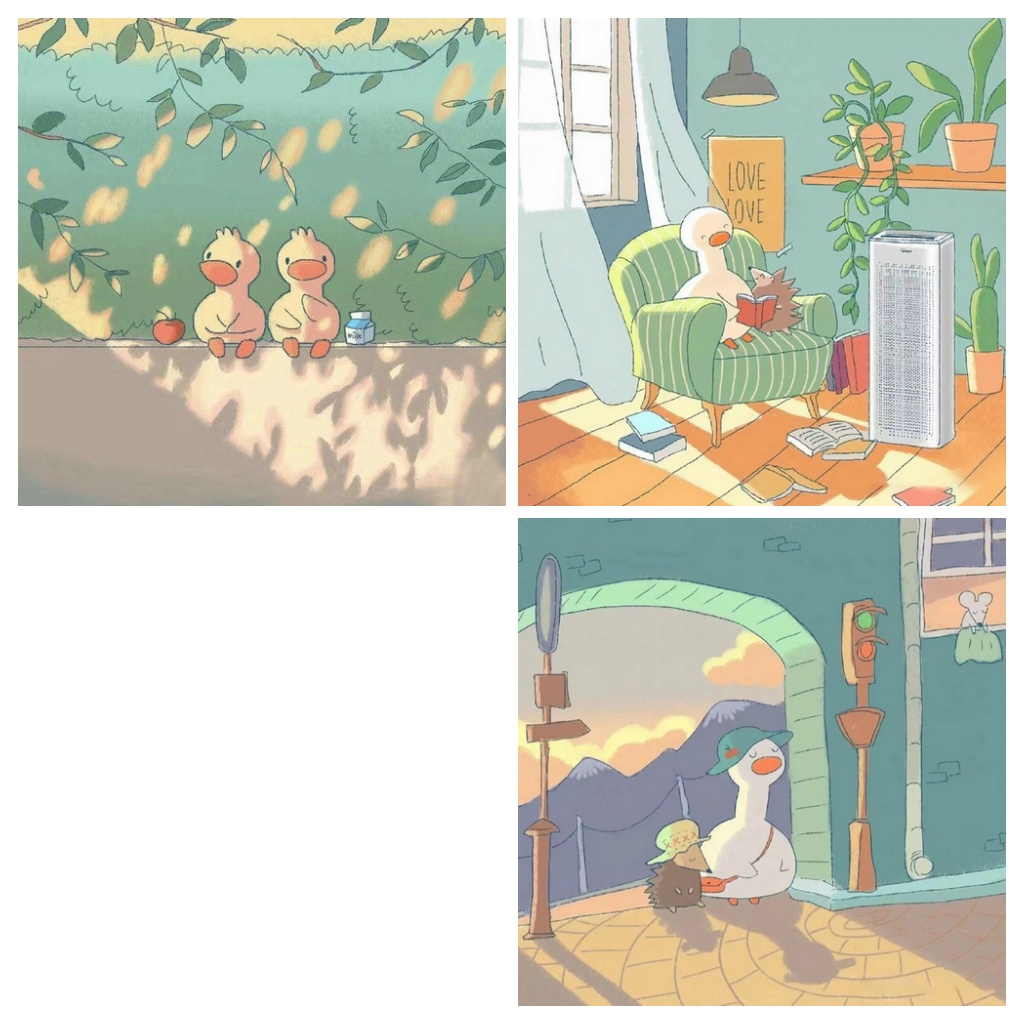 ภาพจิตรกรรมดิจิทัล ตามตัวเลขบนผ้าใบ รูปเป็ดแฮปปี้ DIY ขนาด 20x20 ซม. ...