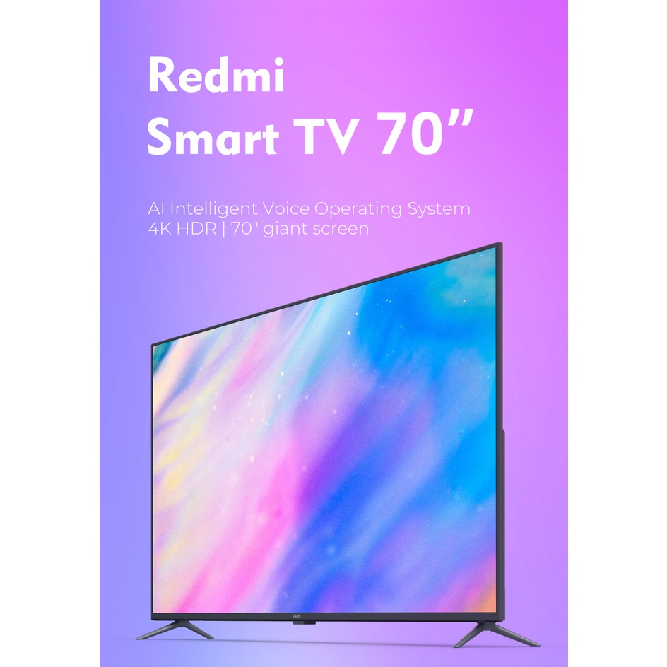 สมาร์ททีวีOriginal Xiaomi Redmi Smart TV 70 Inch 4K HDR Resolution Home ...
