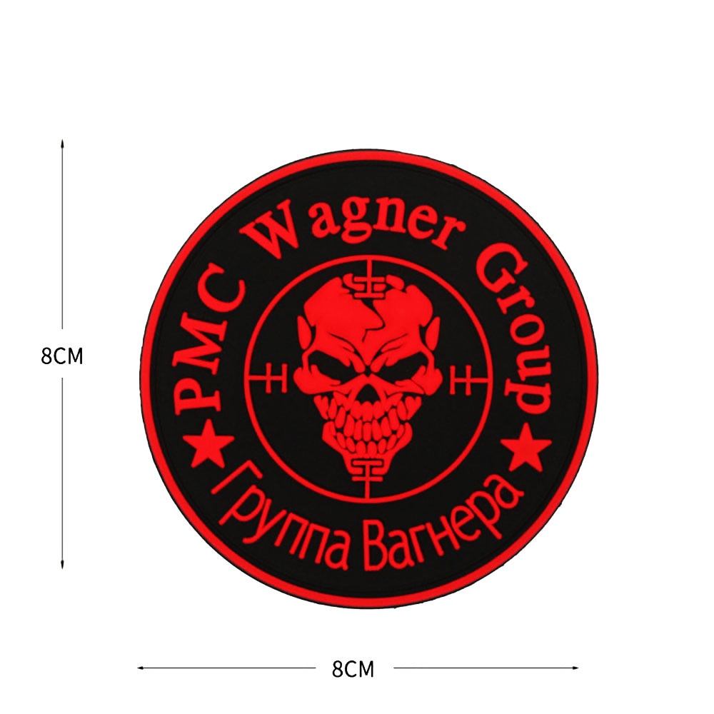 แผ่นแพทช์ pvc ลายตราสัญลักษณ์ Russian PMC Wagner Group 3d สําหรับติดตก ...