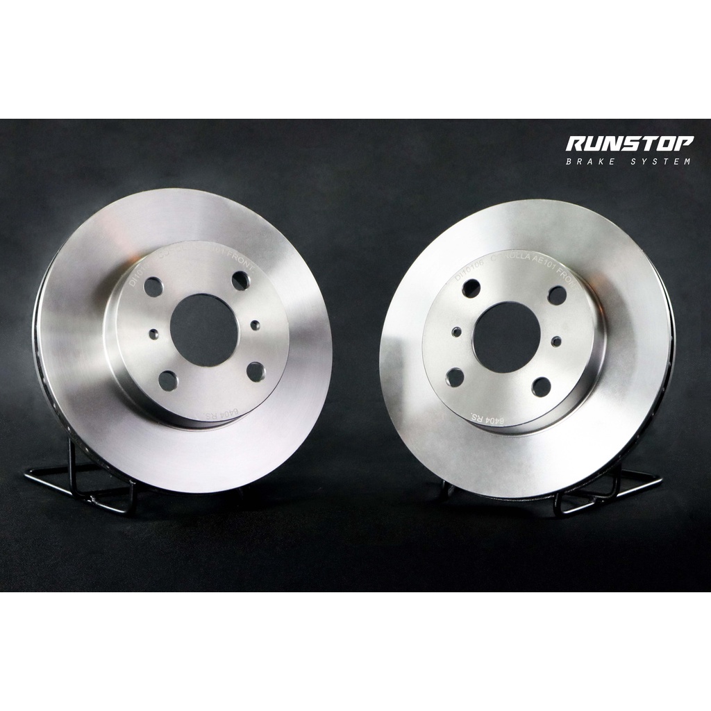 RUNSTOP รันสตอป brake disc จานเบรค หน้า แบบเรียบ ขนาดเดิม 238 TOYOTA ...