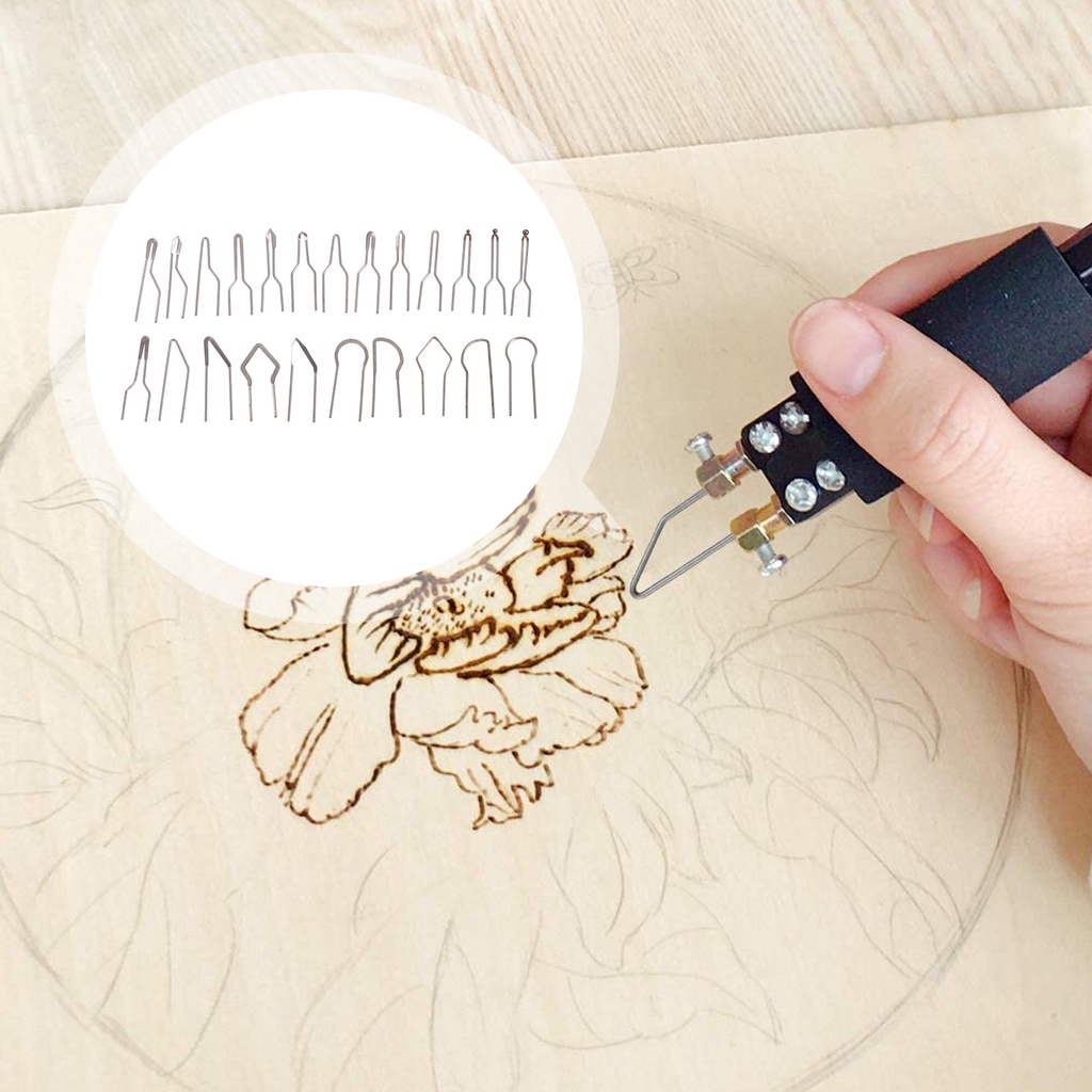 Tips Wood Burning Wire Pyrography Pen Tool Burner Tip Letter Nib Nibs ...