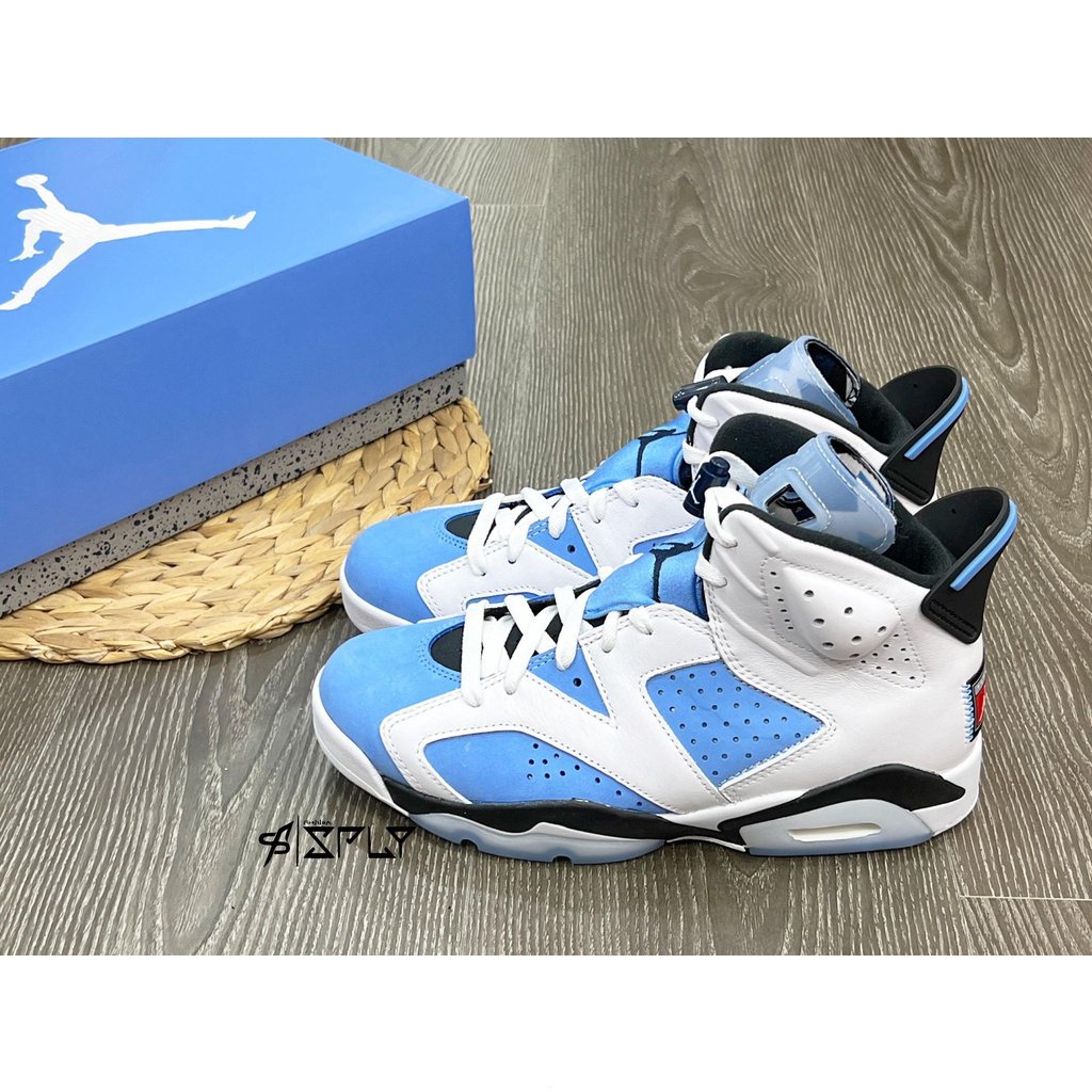 Air Jordan 6 University Blue University Blue AJ6 รองเท้ากีฬา รองเท้า ...