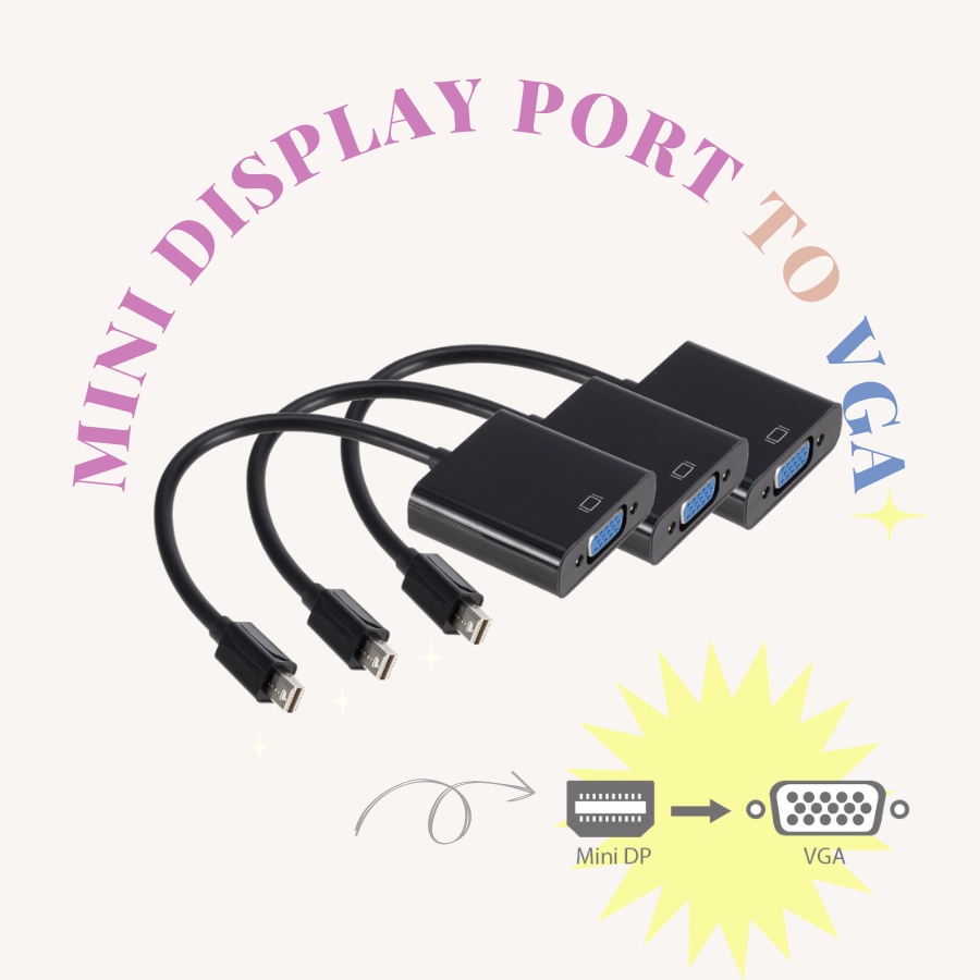 Mini Display Port to VGA | Shopee Thailand