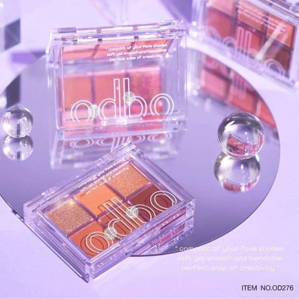 odbo Signature Eyeshadow Palette 6 colors 4.8g OD276 โอดีบีโอ ซิกเนเจอร์ อายแชโดว์ พาเลท ...