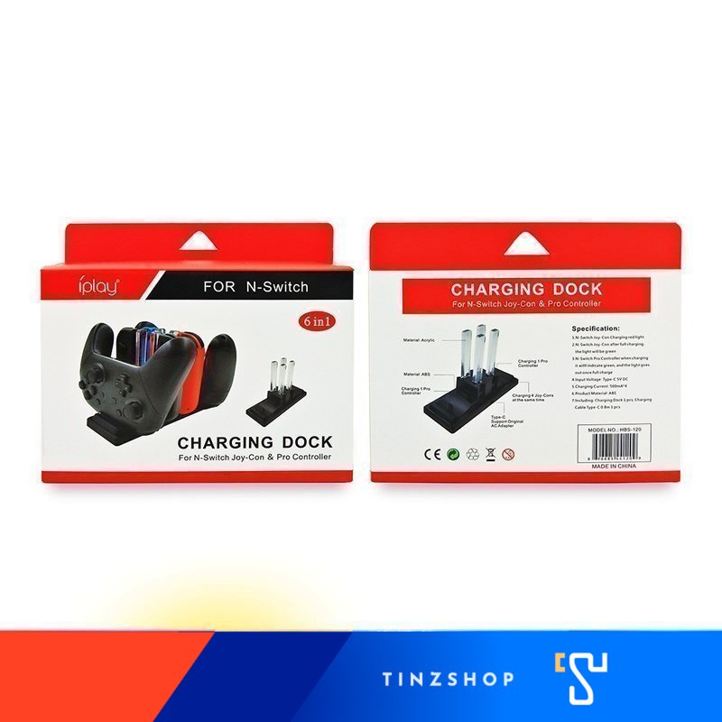 Iplay HBS-120 6 in 1 Premium for Nintendo Switch Docking Station Joy ...