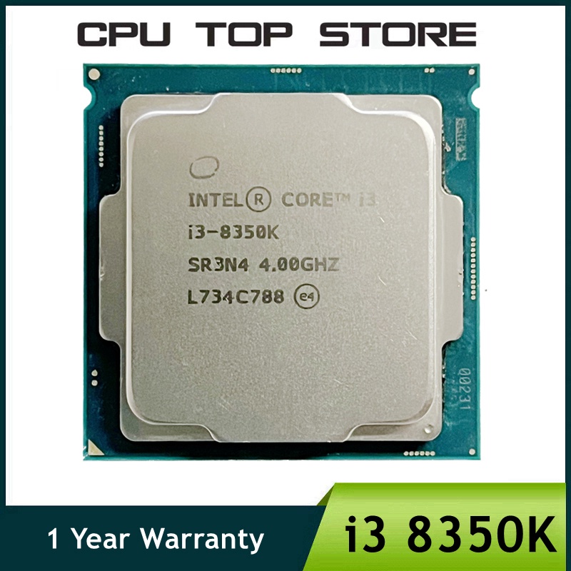 หน่วยประมวลผล CPU Intel Core i3 8350K i3-8350K 4GHz Quad-Core สี่เกลียว 8M 95W LGA 1151 | Shopee ...
