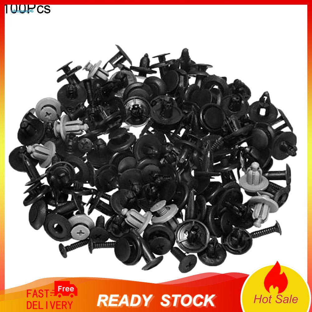 Setn ชุดหมุดพลาสติก ยึดกันชน สําหรับรถยนต์ 100 ชิ้น | Shopee Thailand