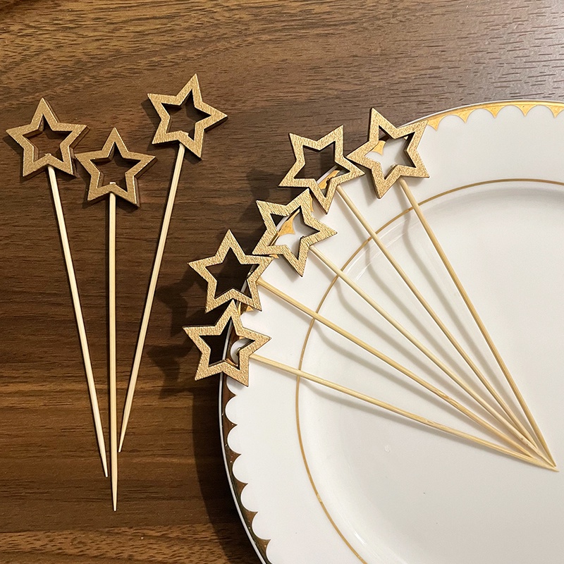 Rock Sweet Gourd String ไม้ไผ่ Stick ทิ้งผลไม้ Stick Star แซนวิชไม้จิ้ม ...