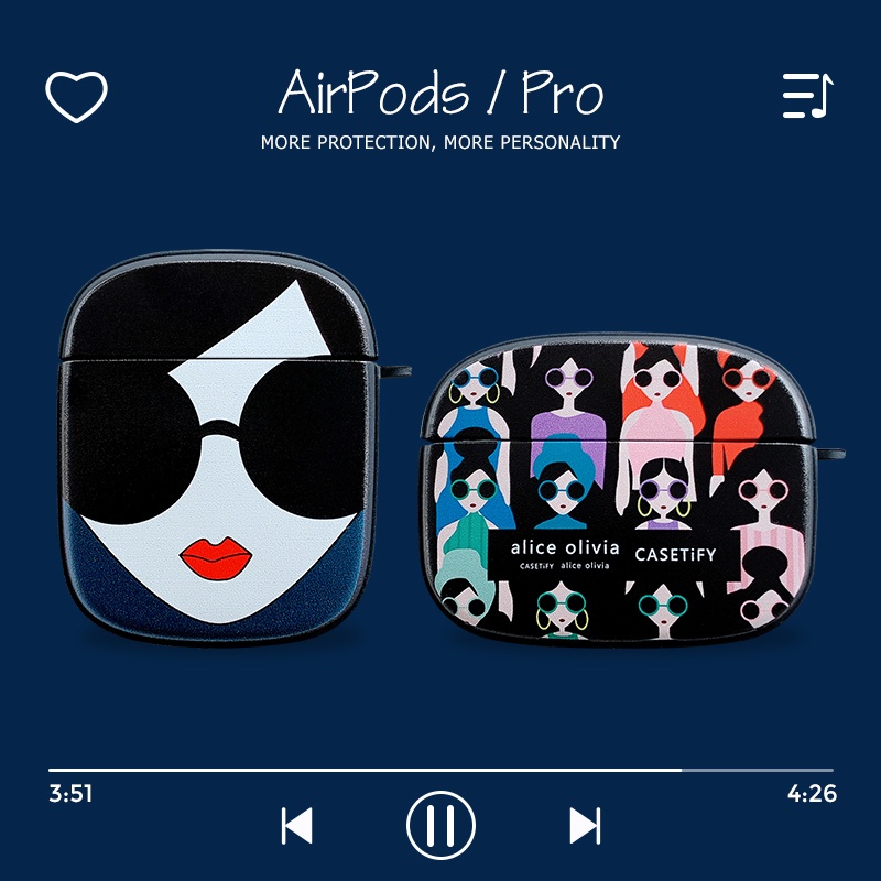 เคสซิลิโคน TPU ลายแว่นตากันแดด พร้อมพวงกุญแจ สําหรับ AirPods 1 2 3 Pro 2 Pro2 | Shopee Thailand