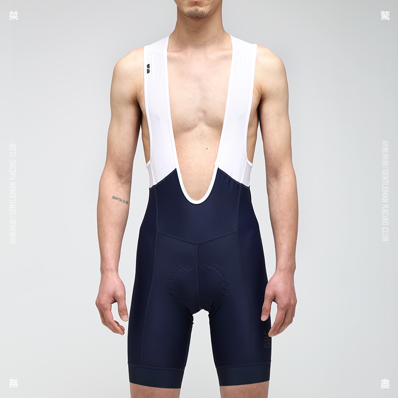 GRC Men Collection Classic Navy Blue Bib Shorts | Shopee Thailand