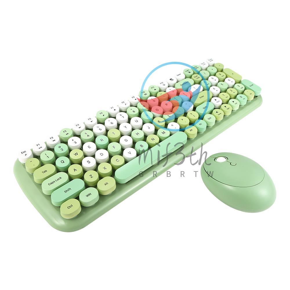 Mofii Candy XR 2.4G เมาส์คีย์บอร์ดไร้สาย พร้อมปุ่มกด ทรงกลม 100 ปุ่ม 4 ปุ่ม สีเขียว | Shopee ...