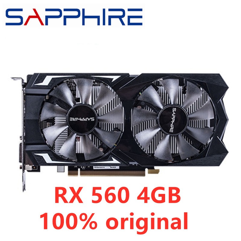 Sapphire RX 560 การ์ดจอ 4GB GPU Radeon RX 560D 4G RX570 RX580 สําหรับ ...