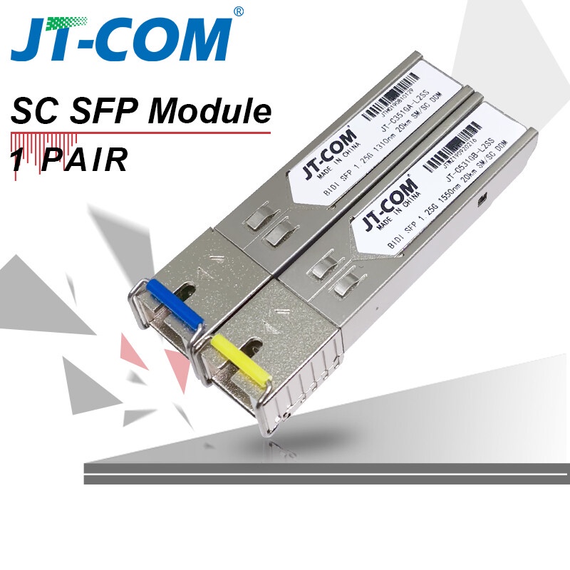 Jt-com 1.25G SFP Module โมดูลไฟเบอร์ Gigabit SC SFP DDM BIDI Mini Gbic ...