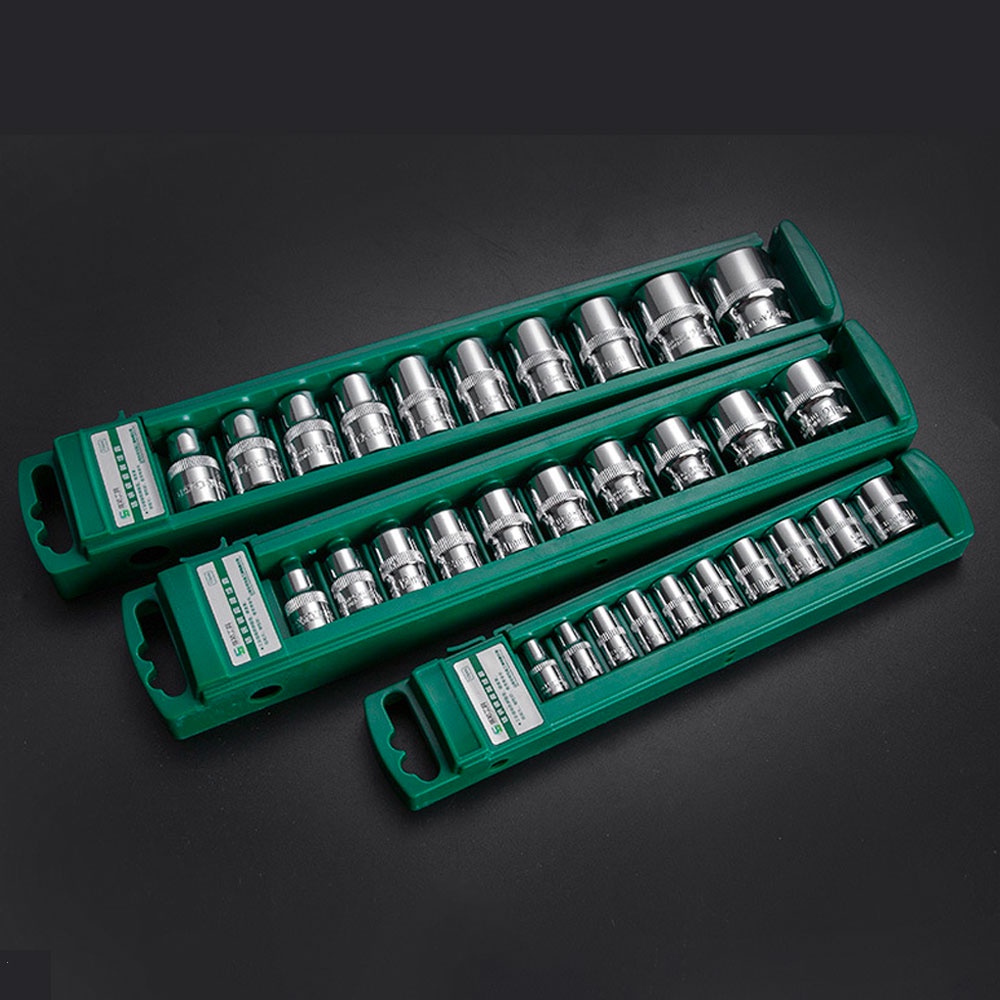 Yolo MALL ชุดซ็อกเก็ตไดรฟ์ 1/4 นิ้ว 3/8 นิ้ว และ 1/2 นิ้ว Cr-V 6 9 10 ...