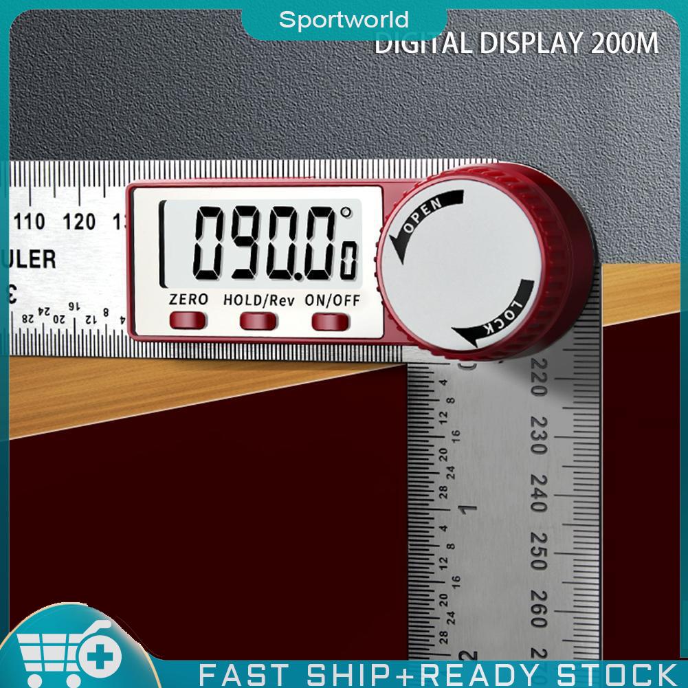 Digital Protractor Goniometer Ruler Carpenter Angle Detector Level ...