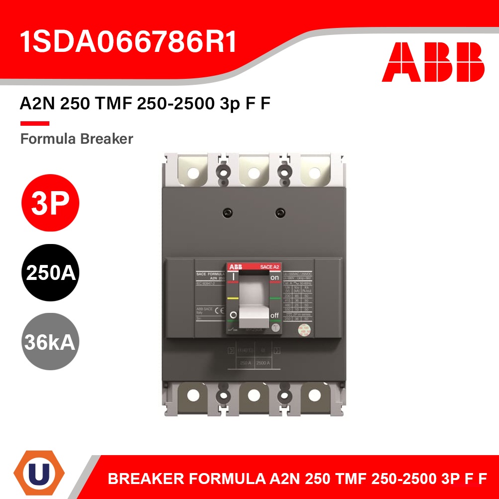 ABB BREAKER FORMULA A2N 250 TMF 250-2500 3P F F | สั่งซื้อได้ที่ร้าน Ucanbuys | Shopee Thailand