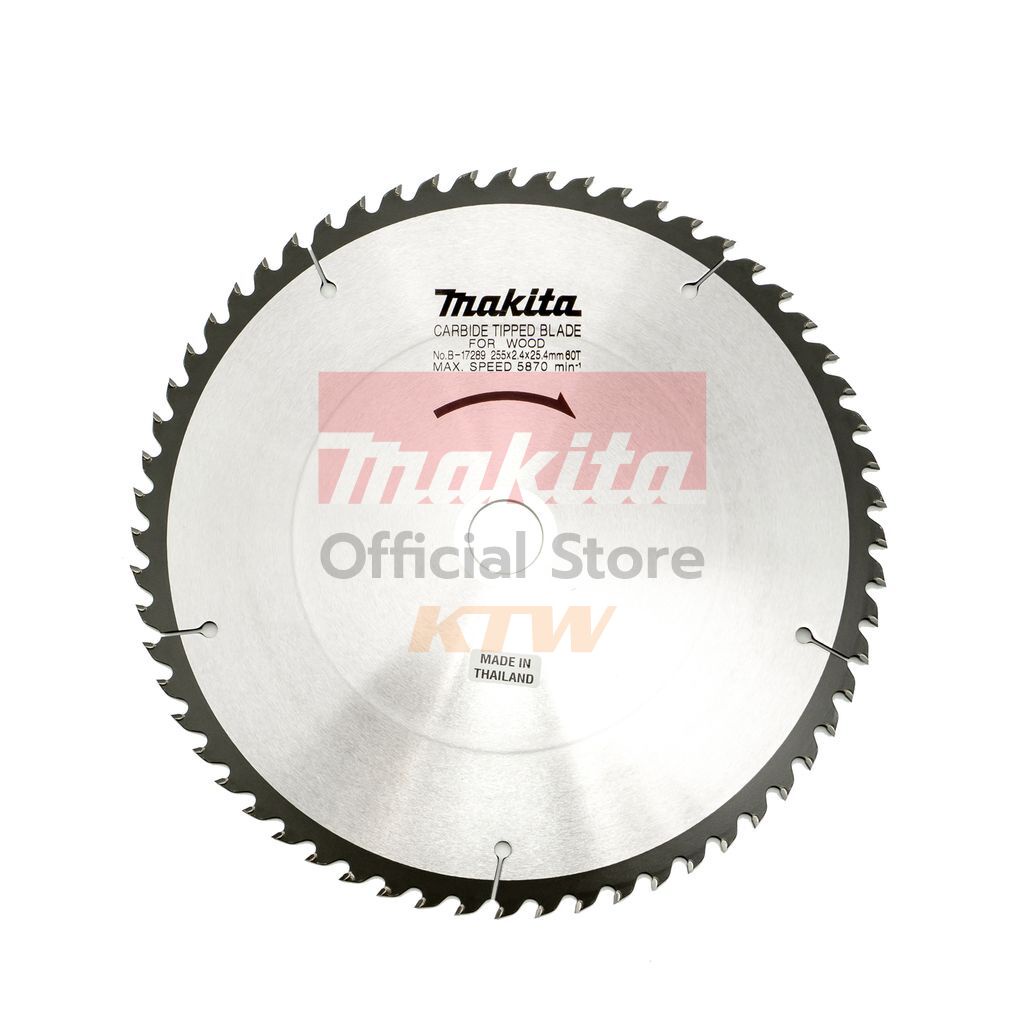 MAKITA (มากีต้า) ใบเลื่อยวงเดือน 255MM 10"X60T (B-17289) | Shopee Thailand