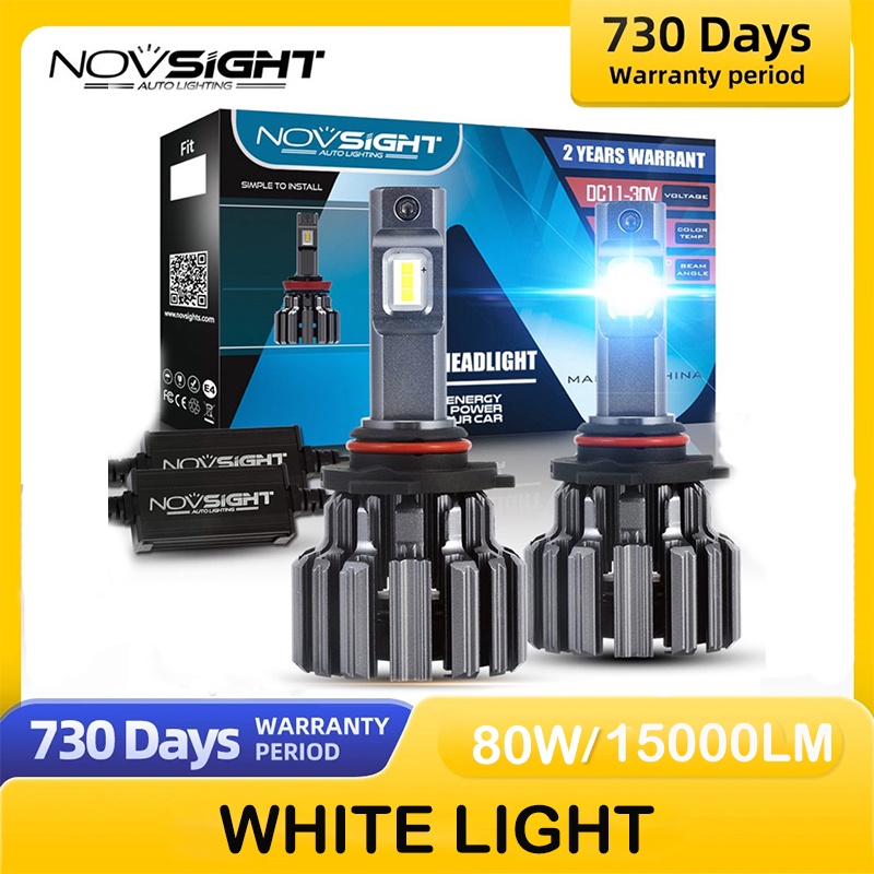 Novsight F03 H4 H11 9005 H7 ไฟหน้ารถ ไฟตัดหมอก รับประกัน 15000LM 80W 6000K ไฟหน้ารถยนต์อัตโนมัติ ...
