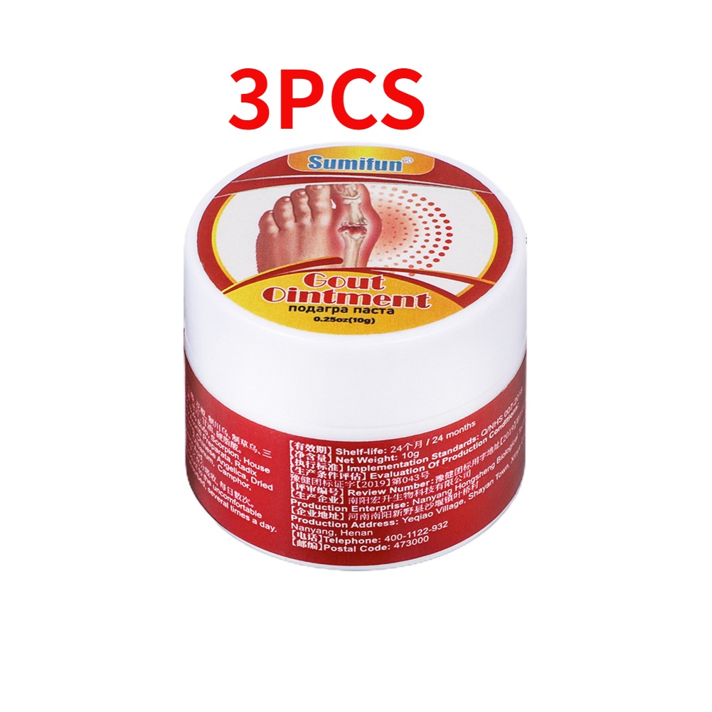 พร้อม1/3Pcs Sumifun Gout Treatment Ointment Joint Hallux Valgus Pain Relief Arthritis Cream ...