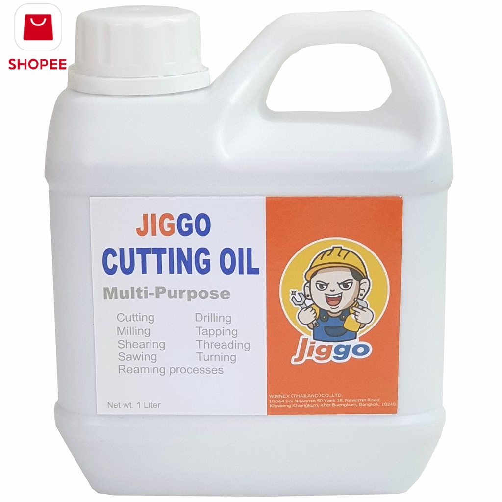 99+ชิ้น Jiggo น้ำมันหล่อเย็น Jiggo Cutting Oil 1 Liter งานตัด กลึง เจาะ เจีย กัด ต๊าปเกลียว โลหะ ...
