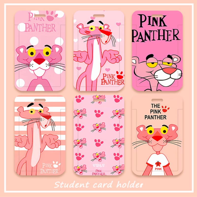 Pink Panther Card sleeve Student campus meal card cute student card ...