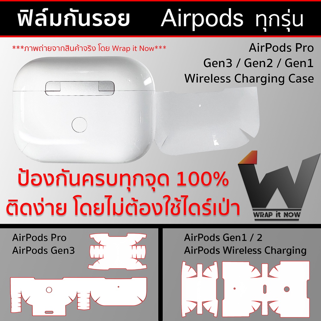 ฟิล์มกันรอย ใช้สำหรับติด Airpods / Airpod / AirPodsPro / Airpods3 / Airpods2 / AirpodPro ...