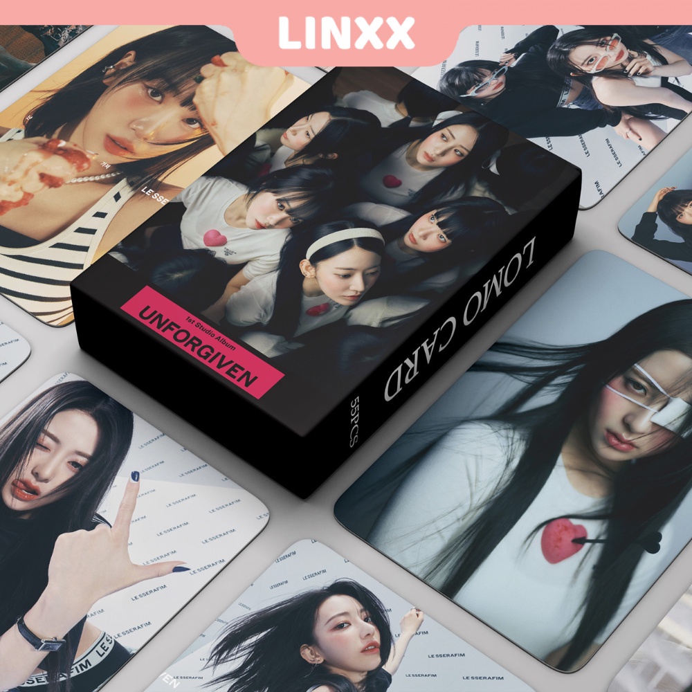 Linxx โปสการ์ดอัลบั้ม LE SSERAFIM UNFORGIVEN Kpop 55 ชิ้น | Shopee Thailand