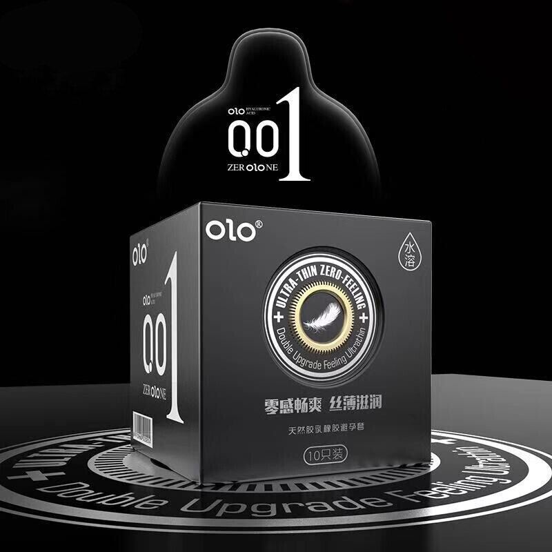 ถุงยางอนามัย Olo (10ชิ้น/1กล่อง) ขนาดบางเฉียบ 0.01มม ถุงยางราคาถูก!!! **ไม่ระบุชื่อสินค้า ...