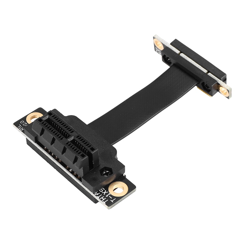 Pcie X1 Riser Cable Dual 90 องศามุมขวา PCIe 3.0 X1 ถึง X1 สายต่อ 8Gbps ...