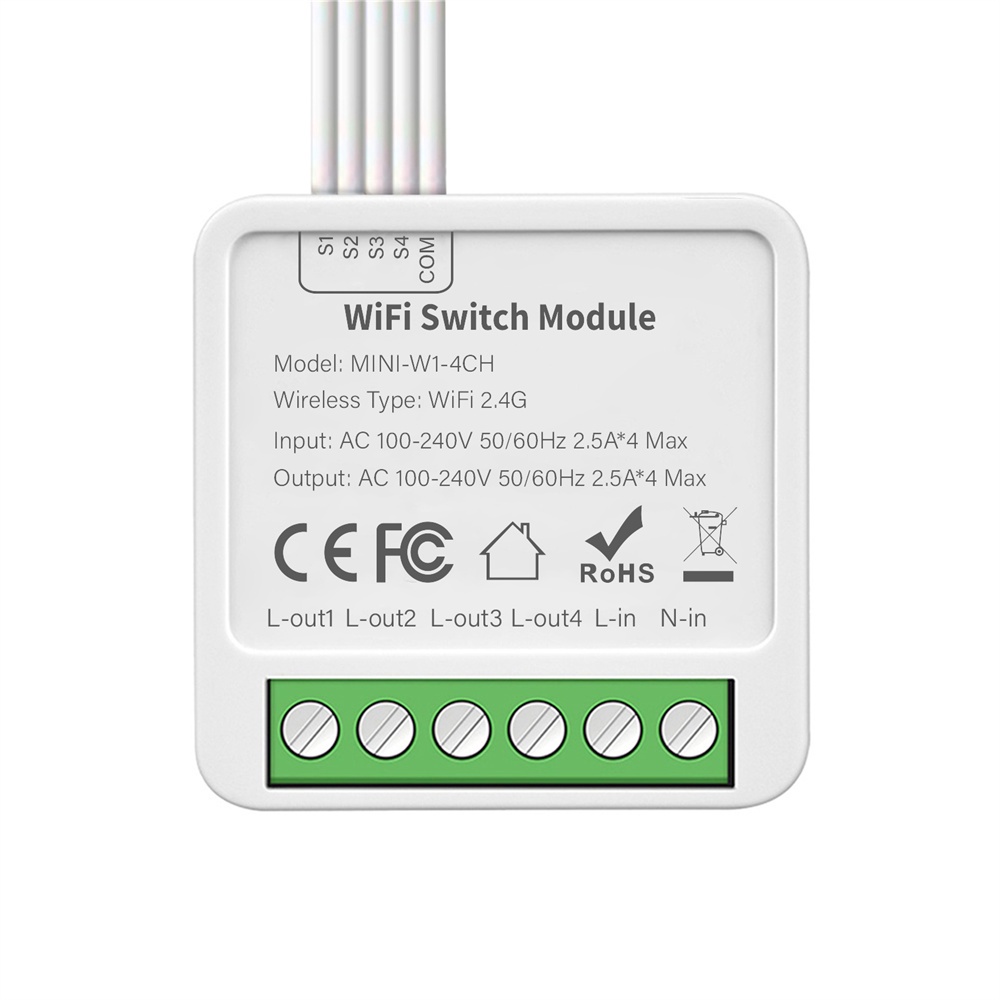 Tuya Wifi 1/2/3/4 Gang Smart Switch Module พร้อมการควบคุมแบบ Dual Way ...