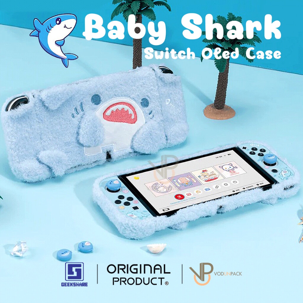[GeekShare™] BABY Shark TPU+PC OLED CASE เคส เครื่อง Nintendo Switch ...