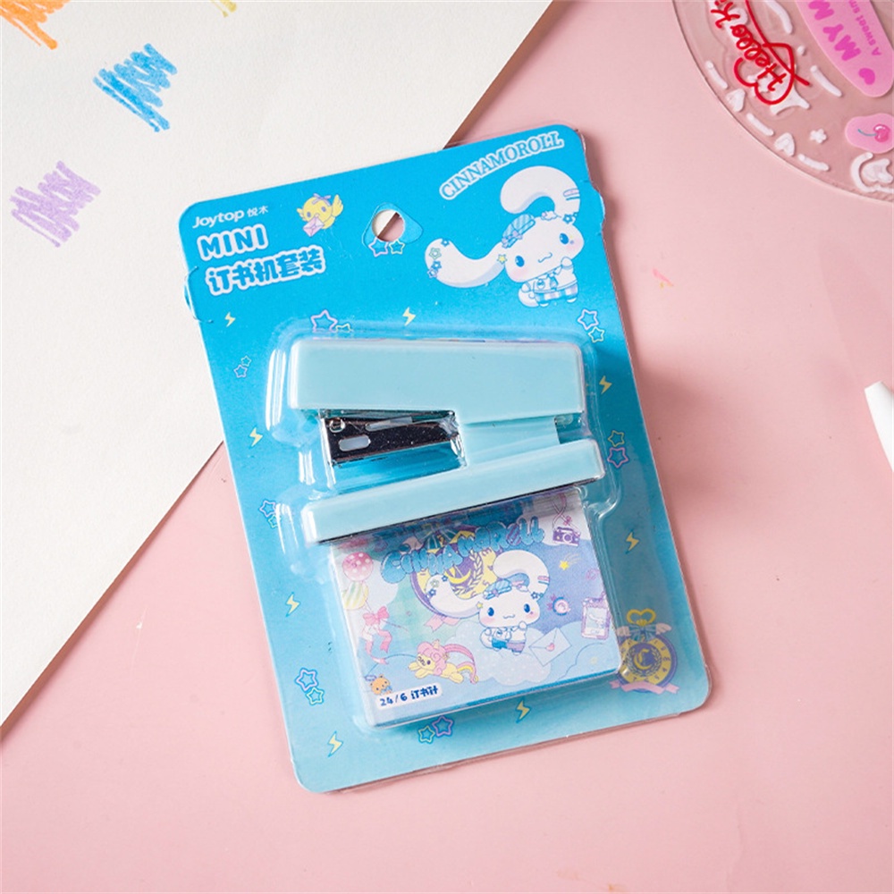 JULYSTAR Yuemu Sanrio Mini เครื่องเย็บกระดาษขนาดเล็กแบบพกพาเด็กนักเรียน ...