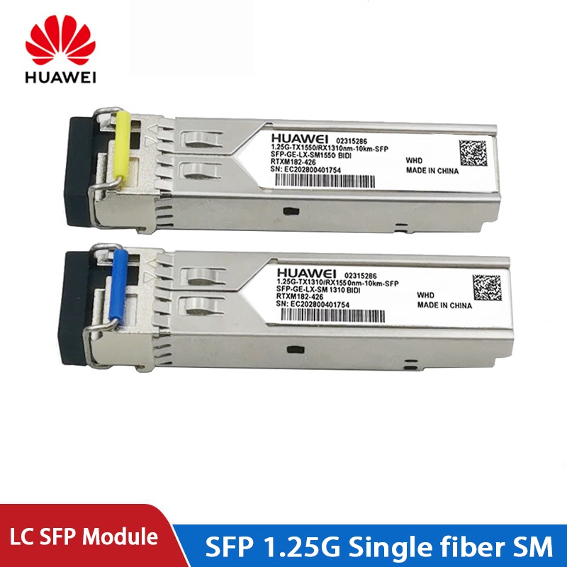 Huawei SFP โมดูล 1.25G LC BiDi 1310nm/1550nm สวิตช์ WDM เข้ากันได้กับโมดูลรับส่งสัญญาณ SFP พร้อม ...