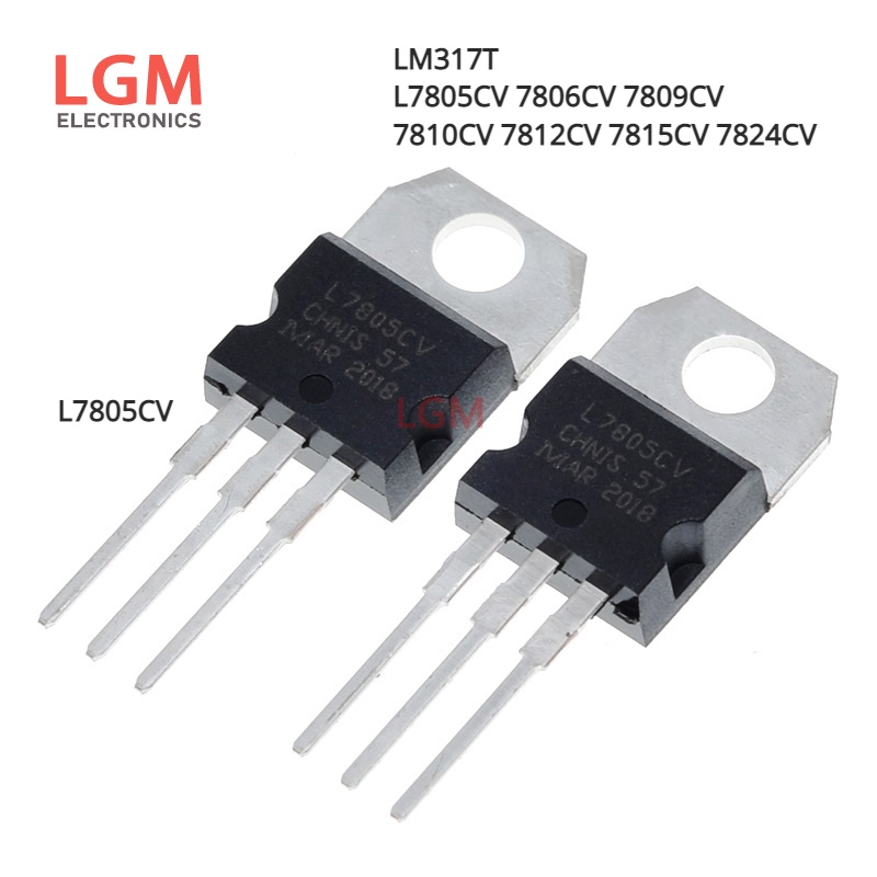 ใหม่ ของแท้ ทรานซิสเตอร์ IC ST LM317T L7805CV 7806CV 7809CV 7810CV 7812CV 7815CV 7824CV TO-220 ...