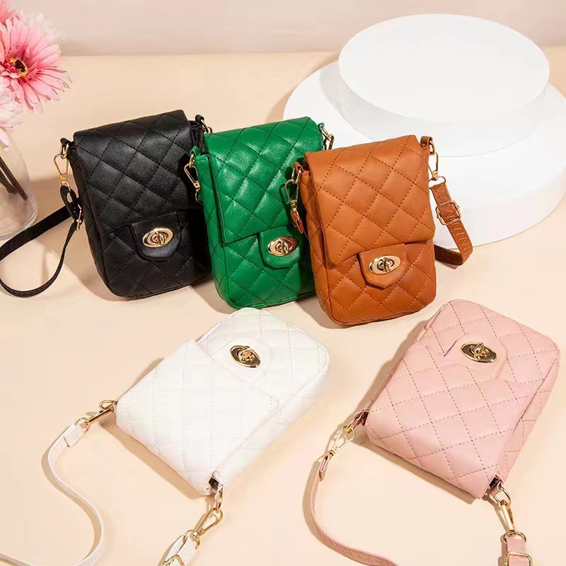 (HB-551) กระเป๋าสะพายข้าง ใส่โทรศัพท์ หนังนิ่ม งานสวย | Shopee Thailand