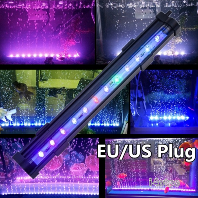 I4otpc LED 7 สี เปลี่ยนสี ไฟตู้ปลา ชามปลา ไฟใต้น้ํา โคมไฟฟองอากาศ | Shopee Thailand