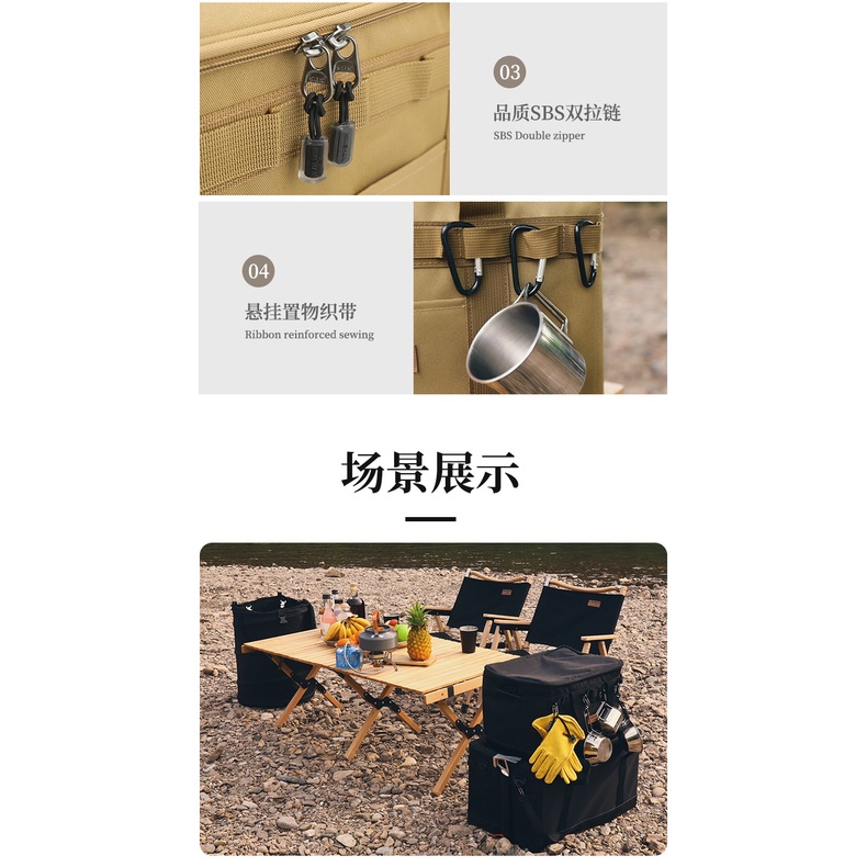 Hikeman กล่องเก็บของ ผ้าออกซ์ฟอร์ด หนา 900D พับได้ ความจุเยอะ 57 ลิตร แบบพกพา P7JF | Shopee Thailand