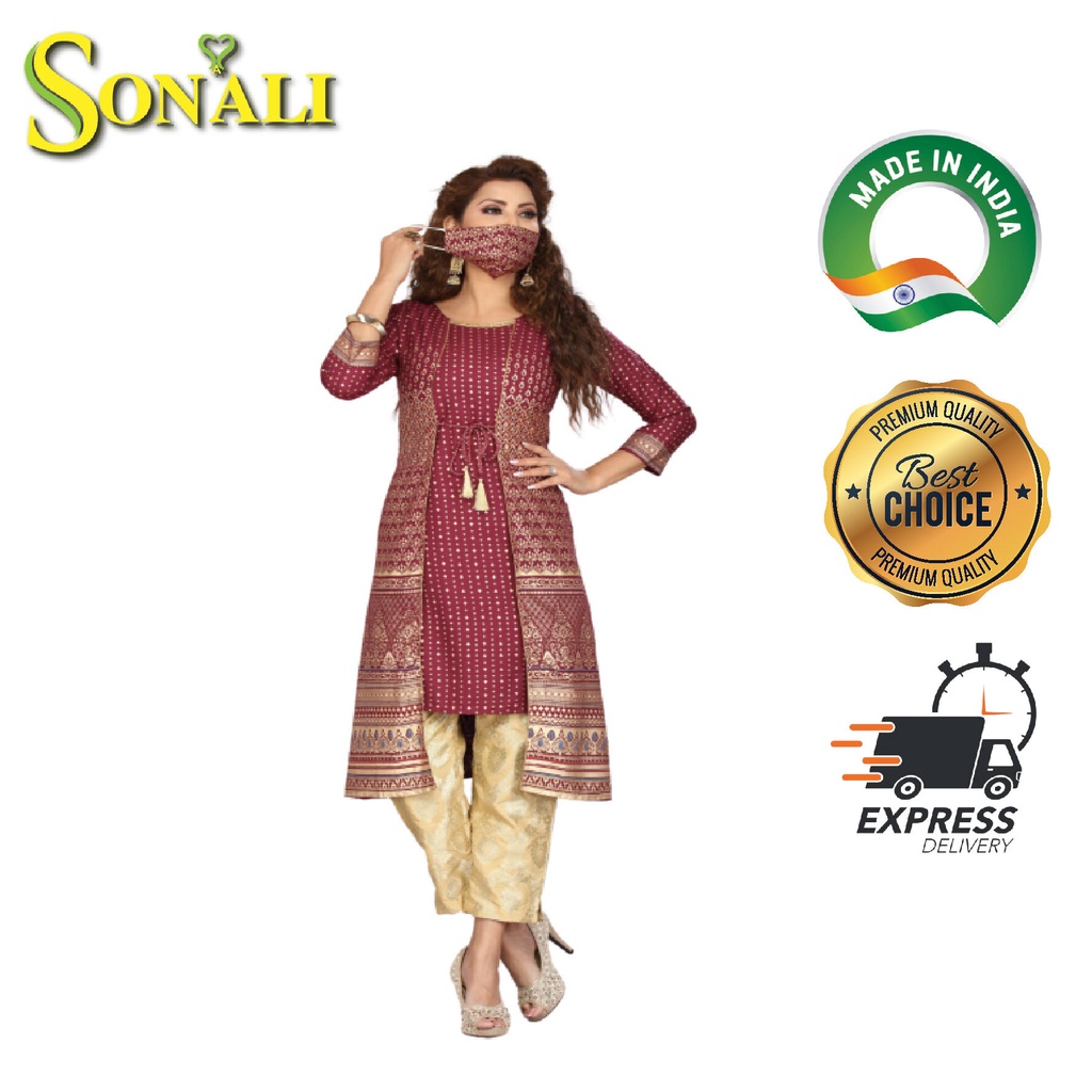 Sonali สุภาพสตรี Jippa ผ้าฝ้ายโมเดิร์น Casual Indian Top Kurti เสื้อ Plus ขนาดเสื้อผ้าผู้หญิง ...