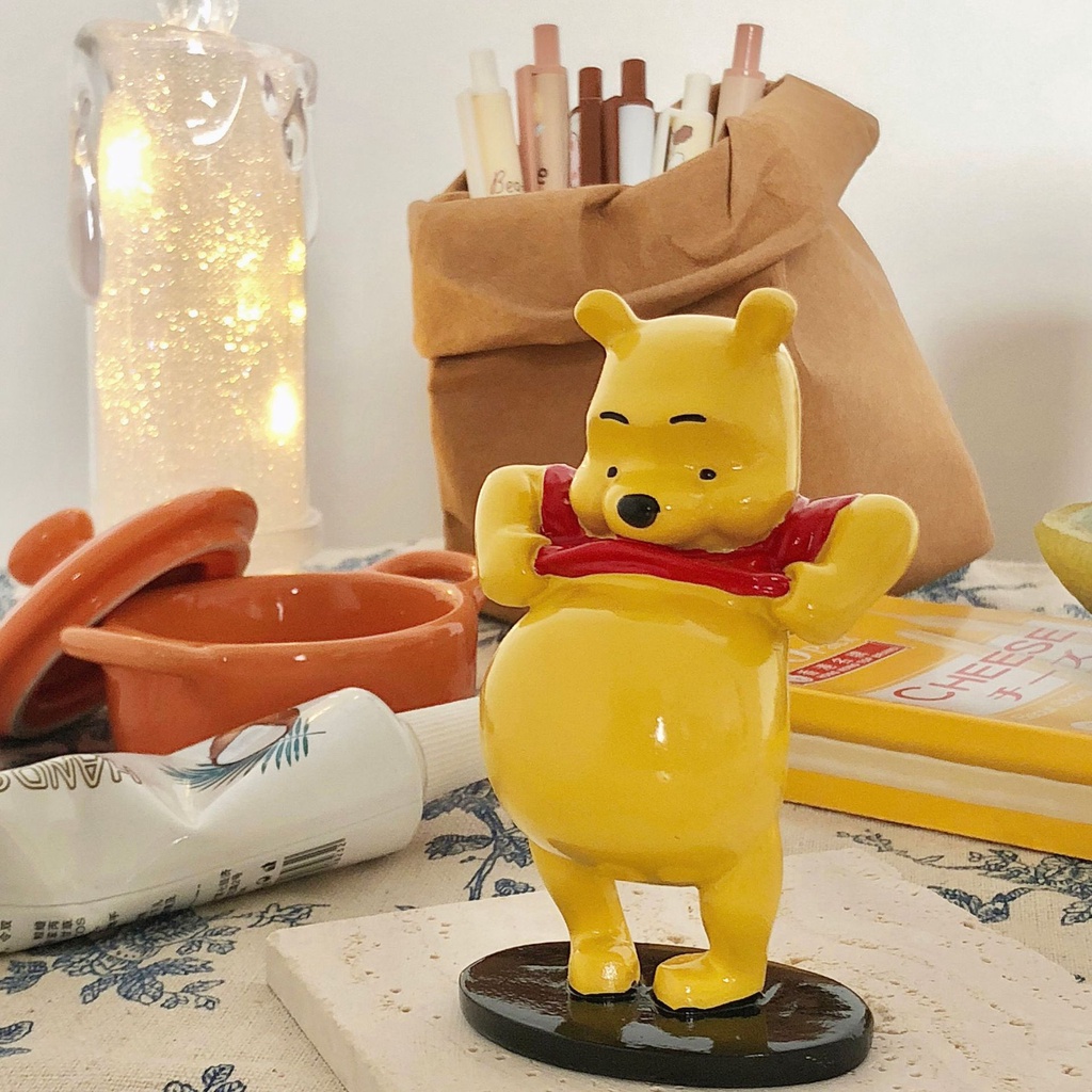 10 ซม.Disney Classic Winnie The Pooh Big Belly Bear Bea Action Figure ...