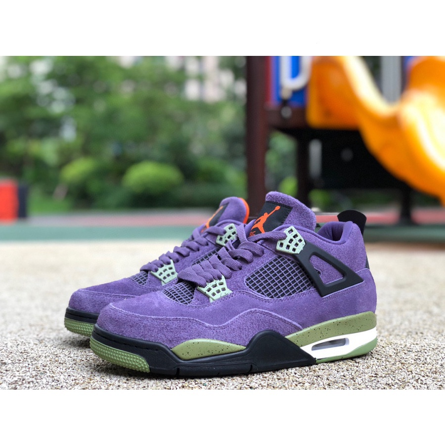 ใหม่ ขายดี รองเท้าวิ่ง Air Jordan 4 Retro “Canyon Purple” AJ4 AQ9129 ...