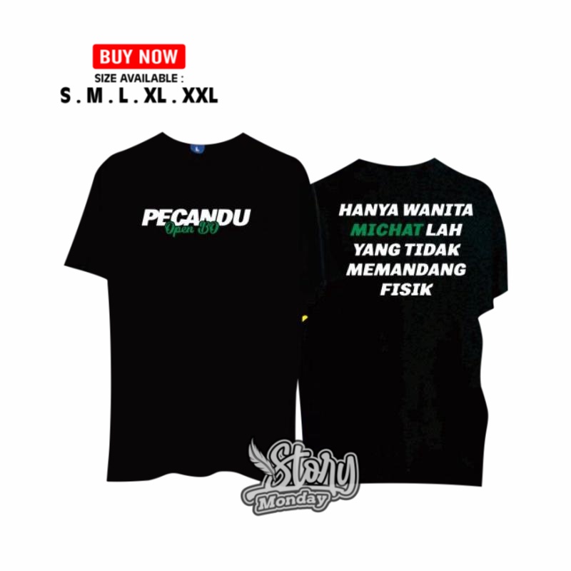 เสื้อยืด Viral Distro ล่าสุด MICHAT GUIDE OPEN BO PHYSICAL ผู้ใหญ่ ...