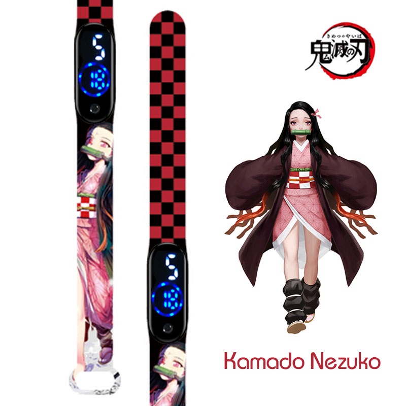 Anime Demon Killer Kawaii Electronic Watch Nezuko Cartoon Digital ...