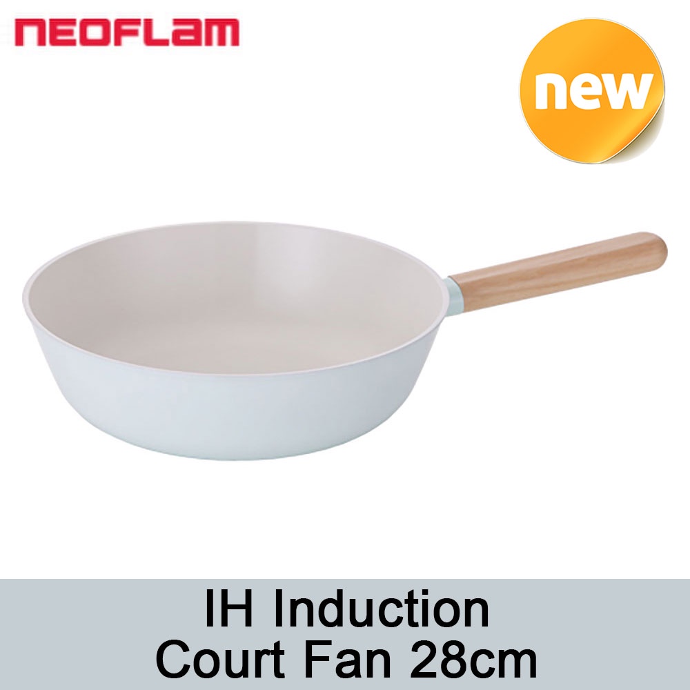 NEOFLAM IH Induction Court Pan 28cm Ceramic Coating Cookware | Shopee Thailand